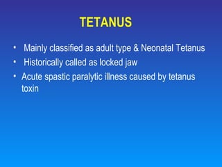 Tetanus | PPT