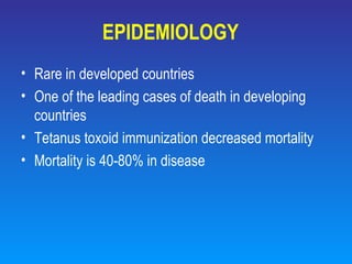 Tetanus | PPT
