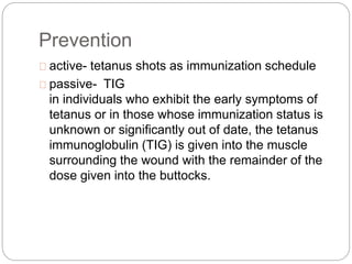 Tetanus | PPT