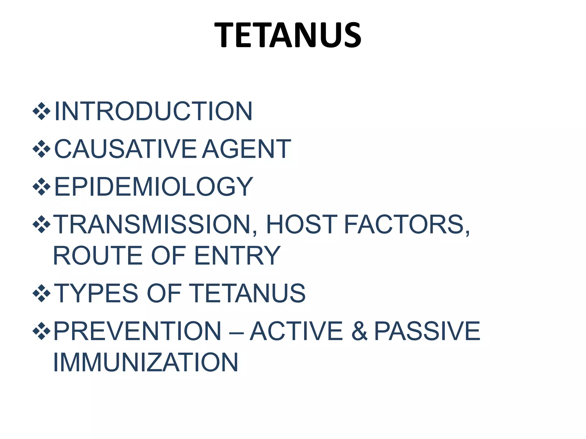 Tetanus | PPTX