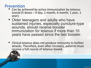 Tetanus by Dr.M.A.Aleem Siddiqui | PPT