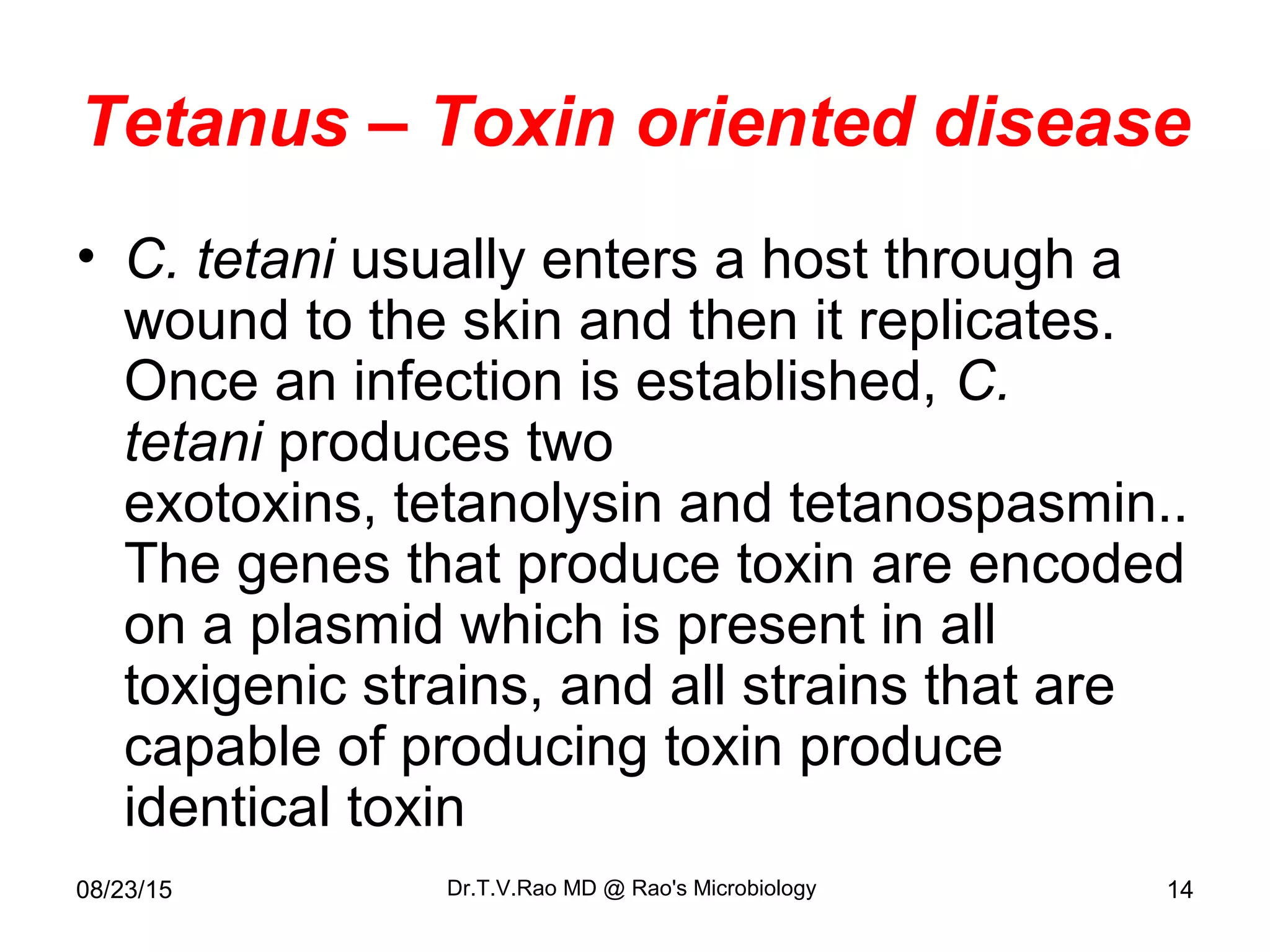 Tetanus Teaching basics | PPT