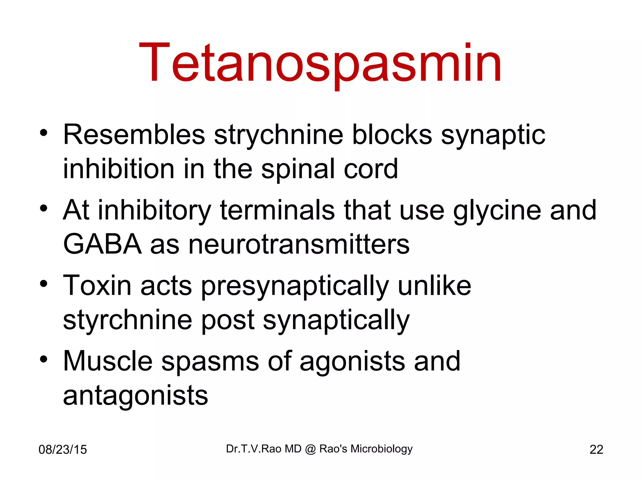 Tetanus Teaching basics | PPT