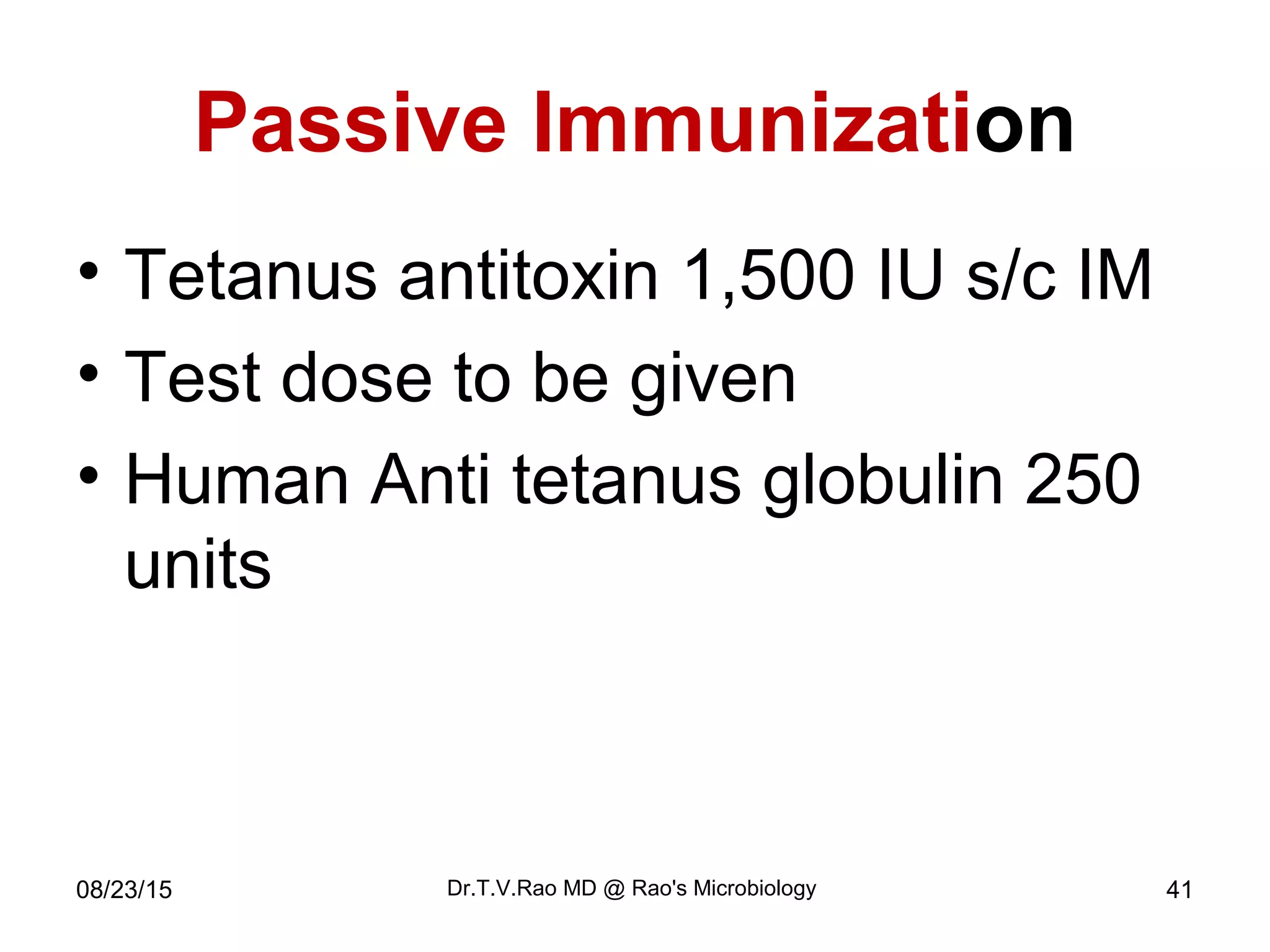 Tetanus Teaching basics | PPT