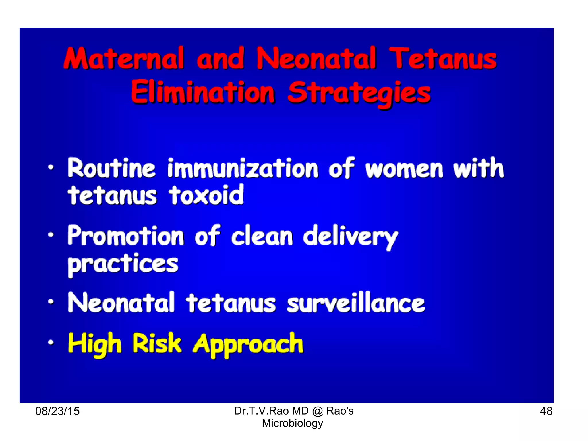 Tetanus Teaching basics | PPT