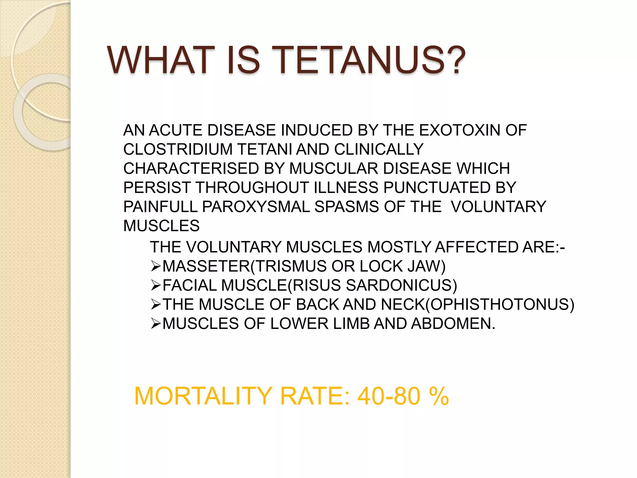 TETANUS | PPTX