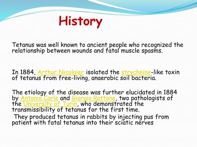 Tetanus | PPTX