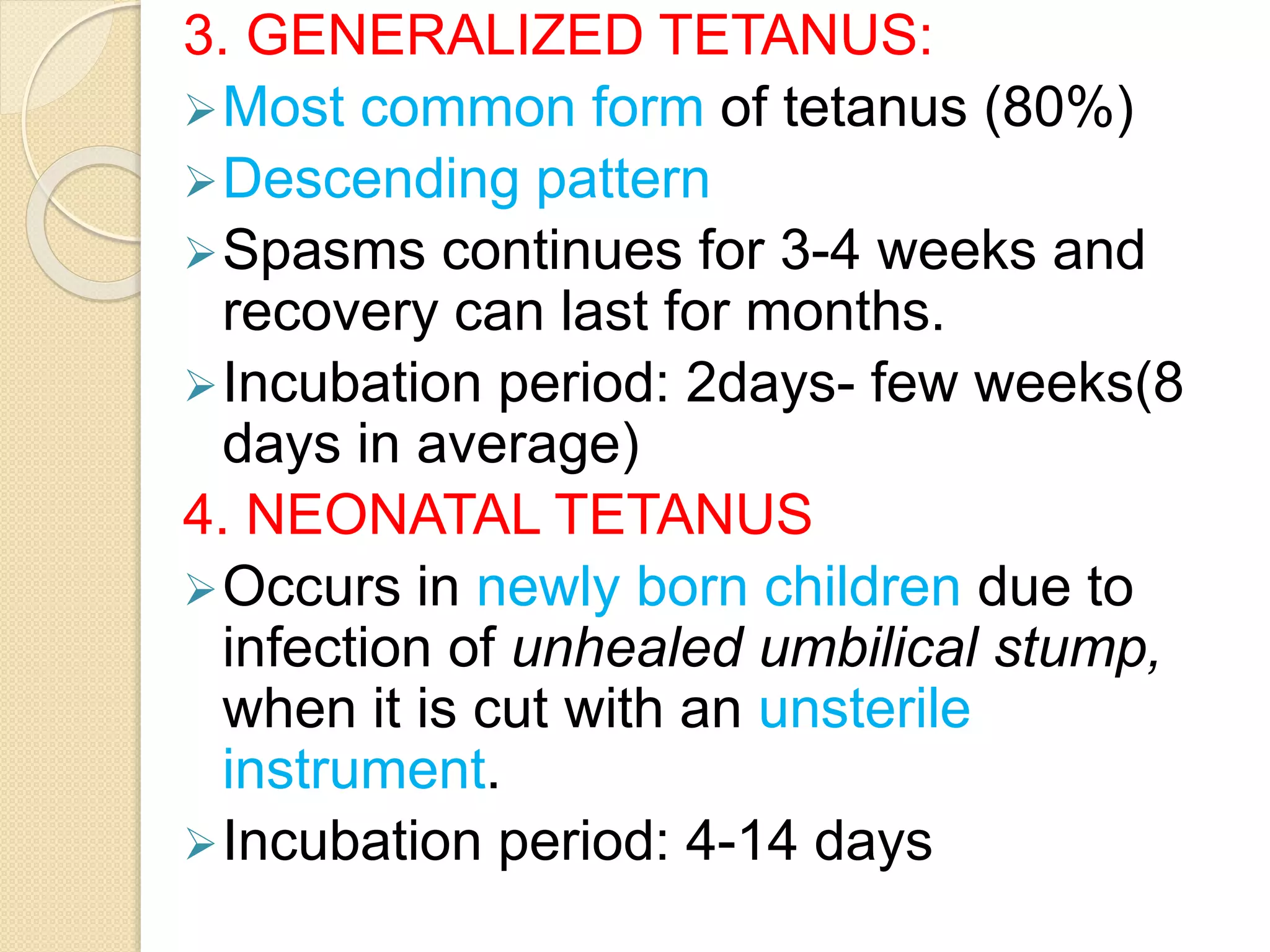Tetanus- Introduction and Its epidemiology in Nepal | PPTX