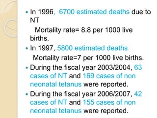Tetanus- Introduction and Its epidemiology in Nepal | PPTX
