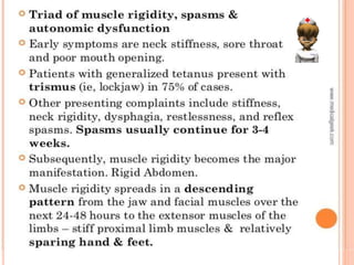 Tetanus Lockjaw Symptoms
