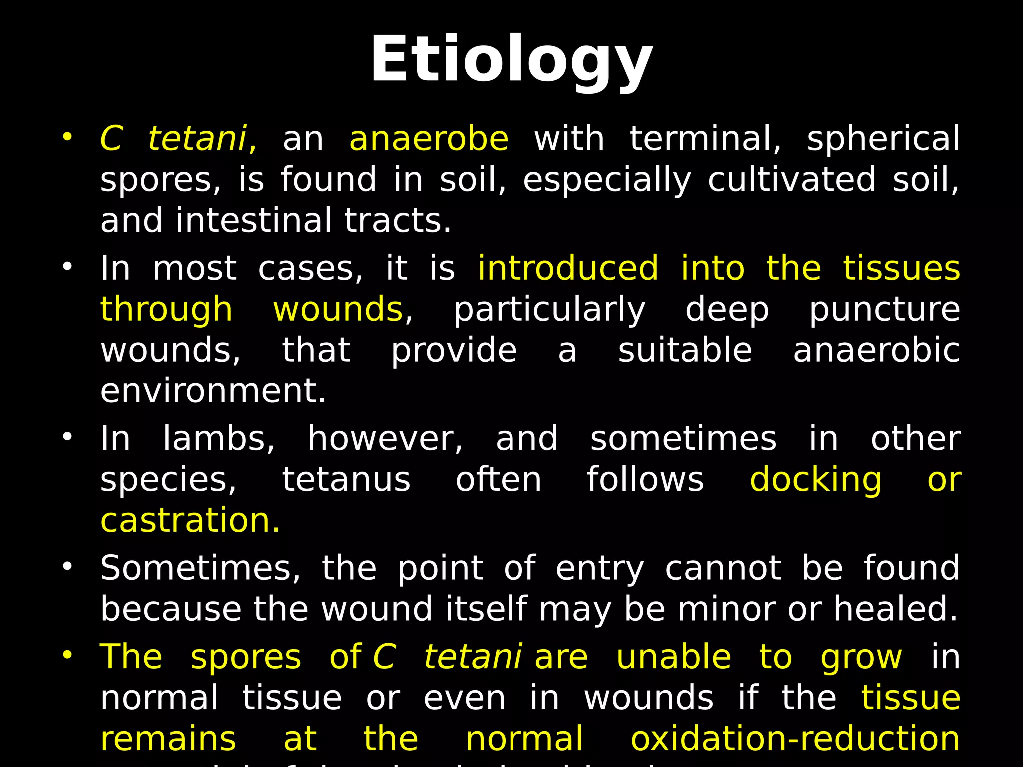 Tetanus | PDF