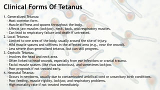 TETANUS information from definition to treatment | PPTX