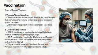 TETANUS information from definition to treatment | PPTX