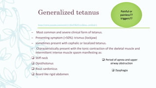 Tetanus | PPTX | Infectious Diseases | Diseases and Conditions