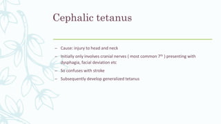 Tetanus | PPTX | Infectious Diseases | Diseases and Conditions