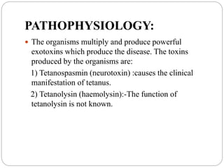 Tetanus | PPTX | Ear, Nose and Throat Conditions | Diseases and Conditions