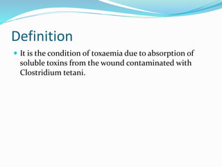 Tetanus | PPT
