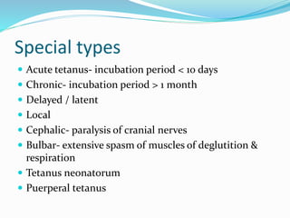 Tetanus | PPT