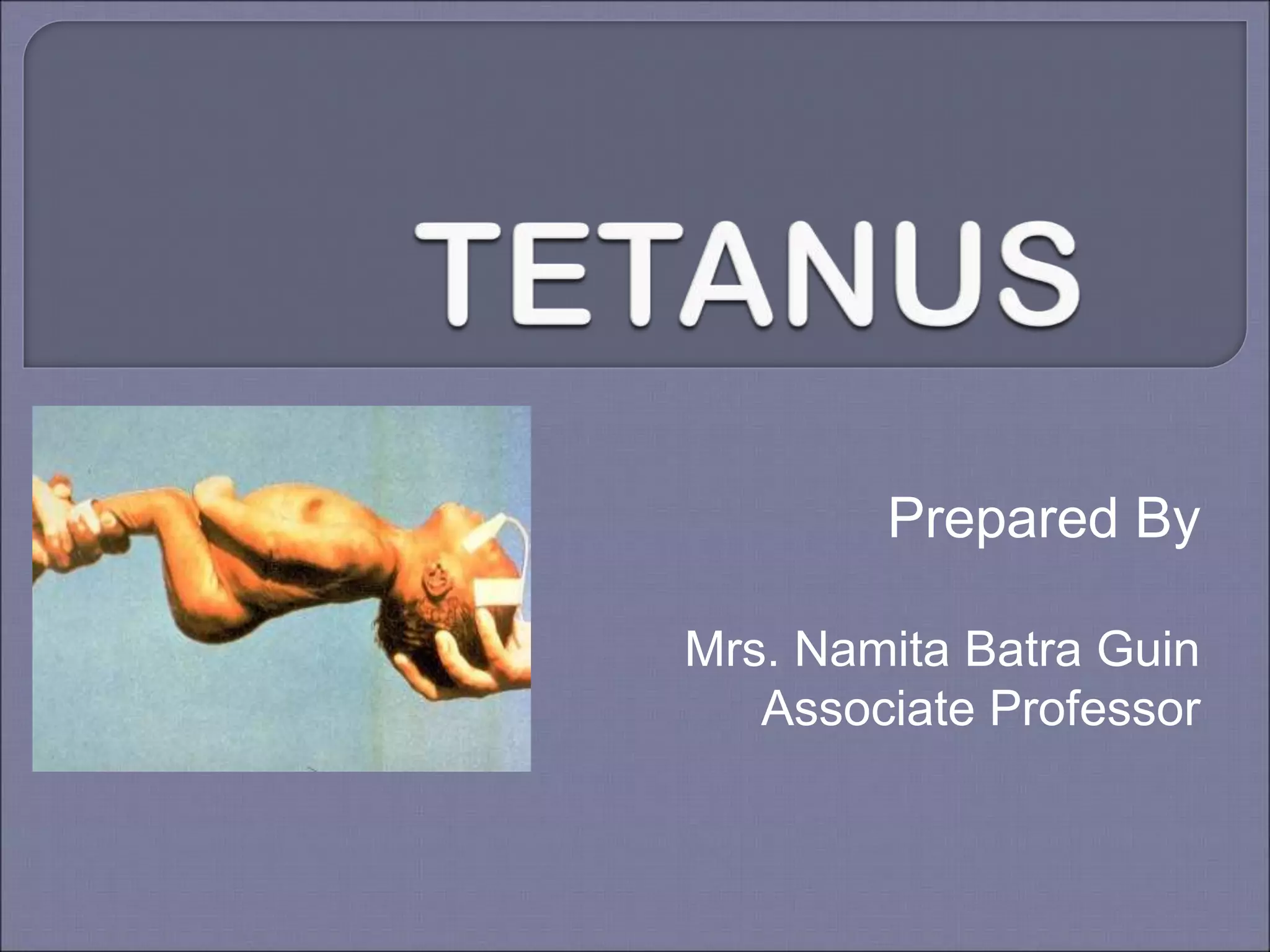 Tetanus | PPT