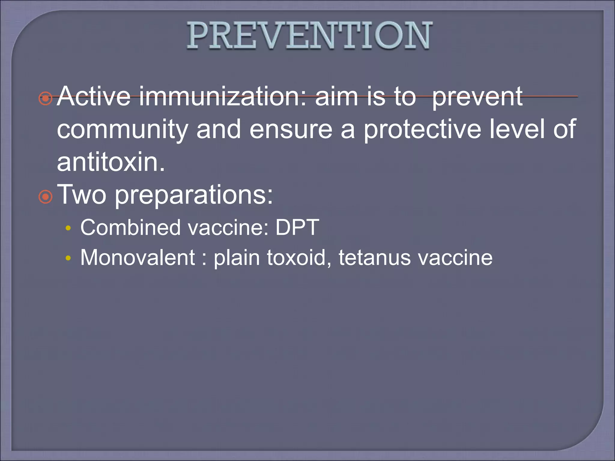 Tetanus | PPT
