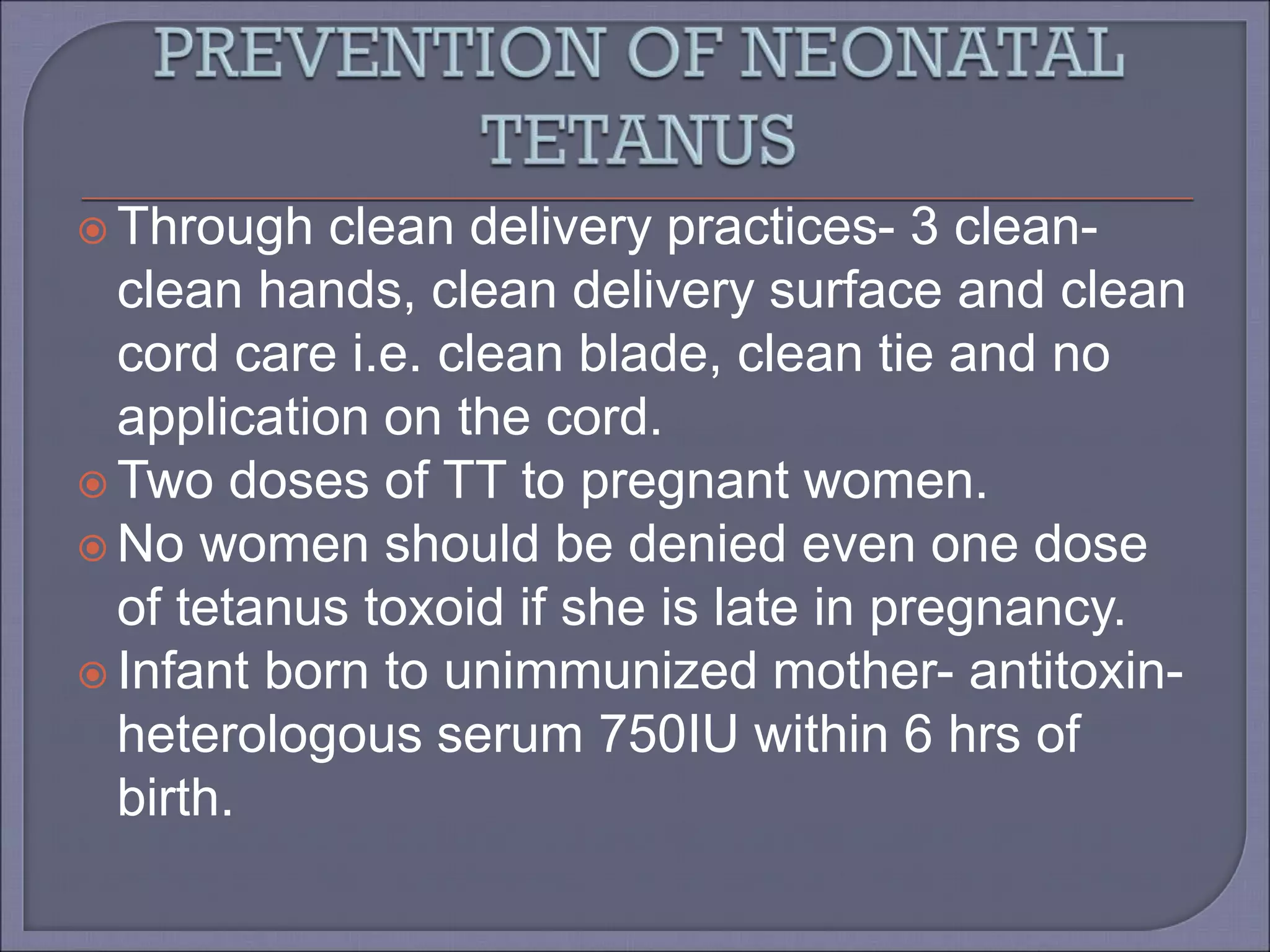 Tetanus | PPT