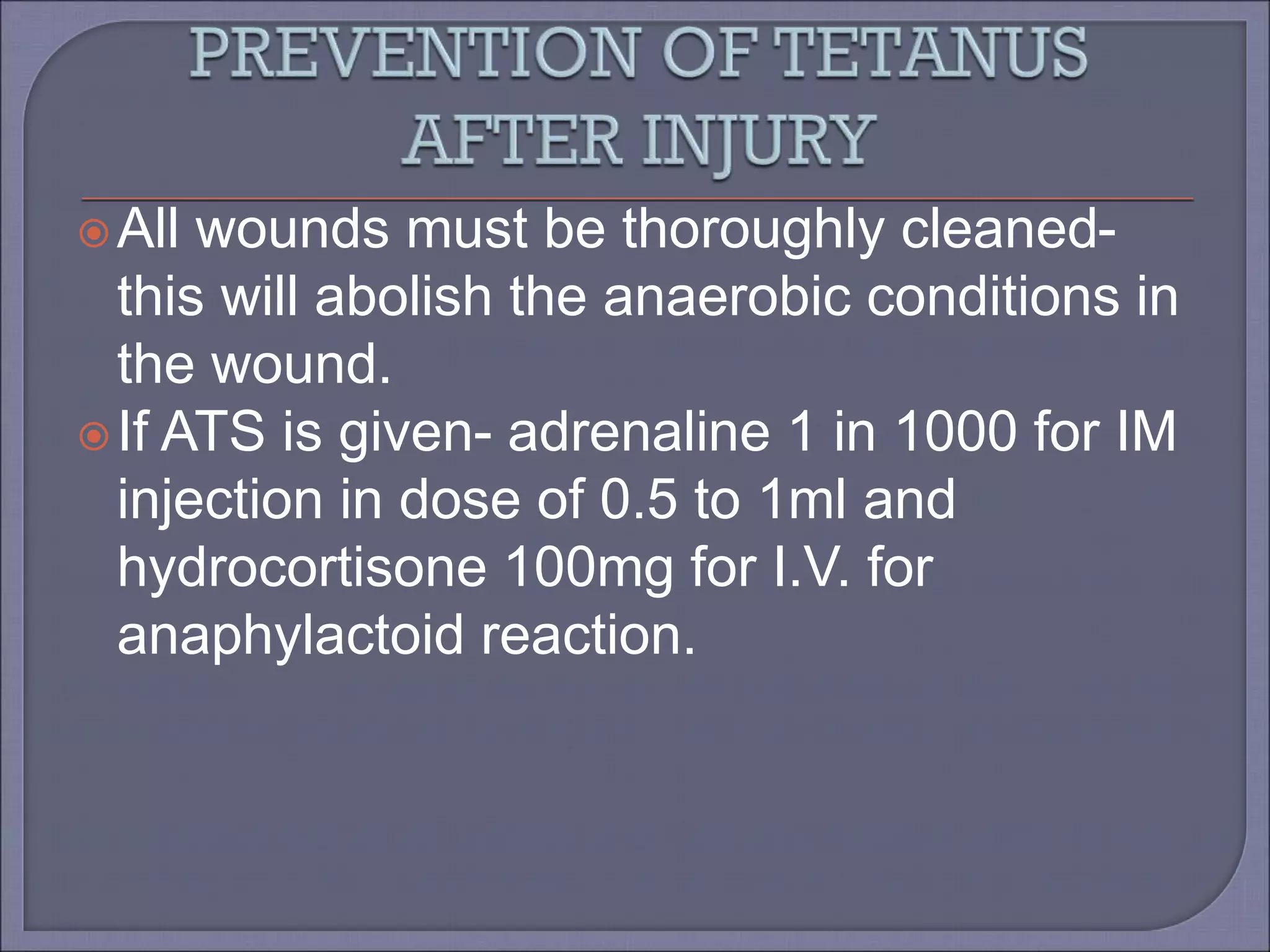 Tetanus | PPT
