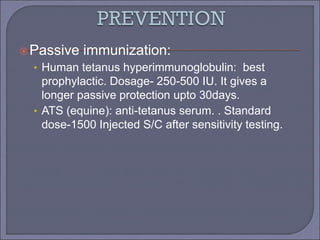 Tetanus | PPT