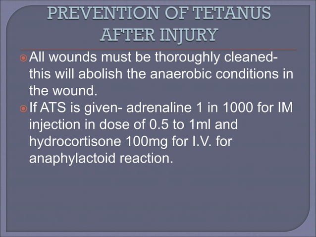 Tetanus | PPT