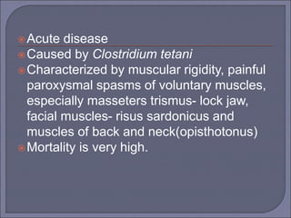 Tetanus | PPT
