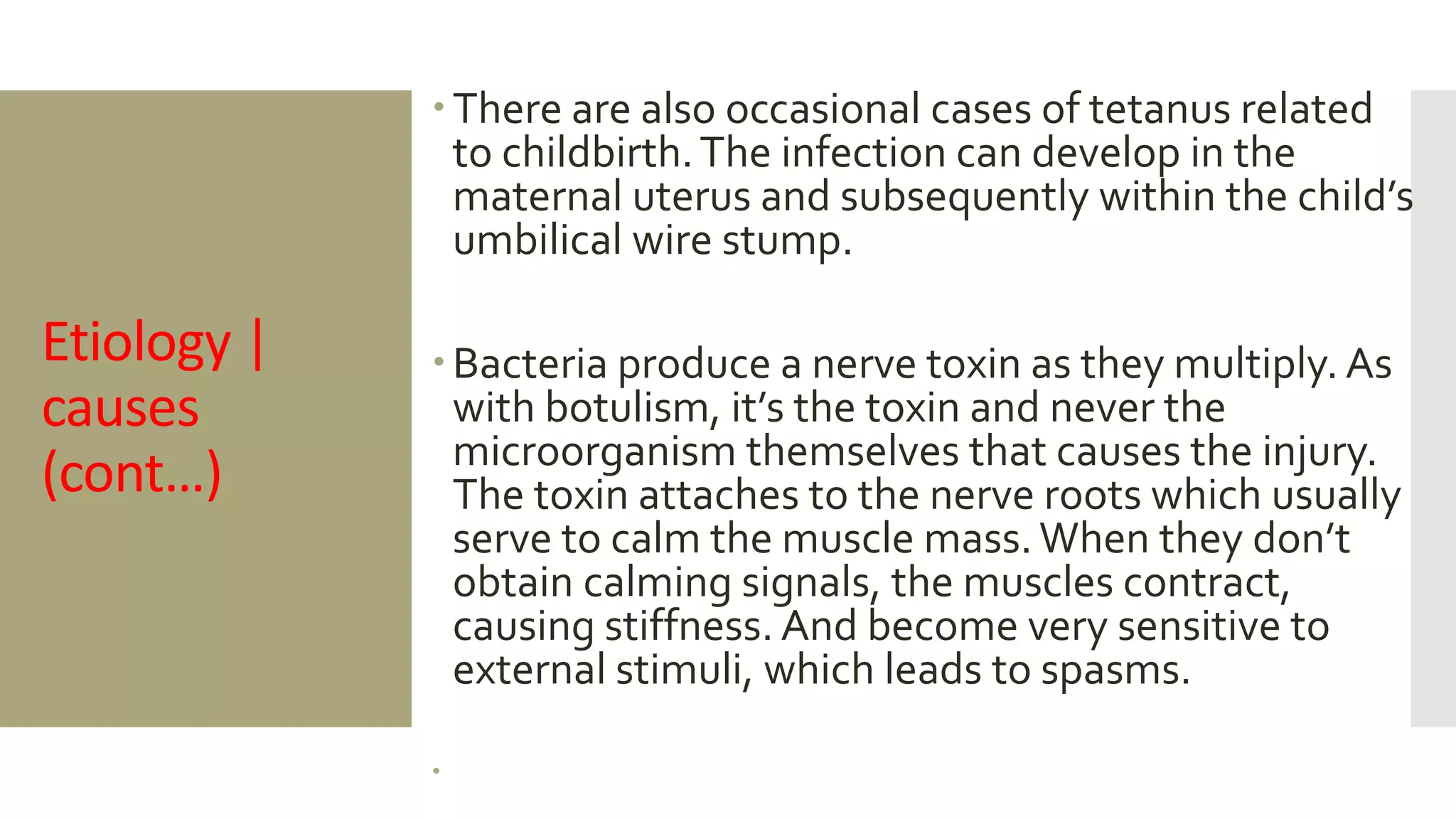 Tetanus |Causes | Signs and symptoms| All aspects - medical discussion ...