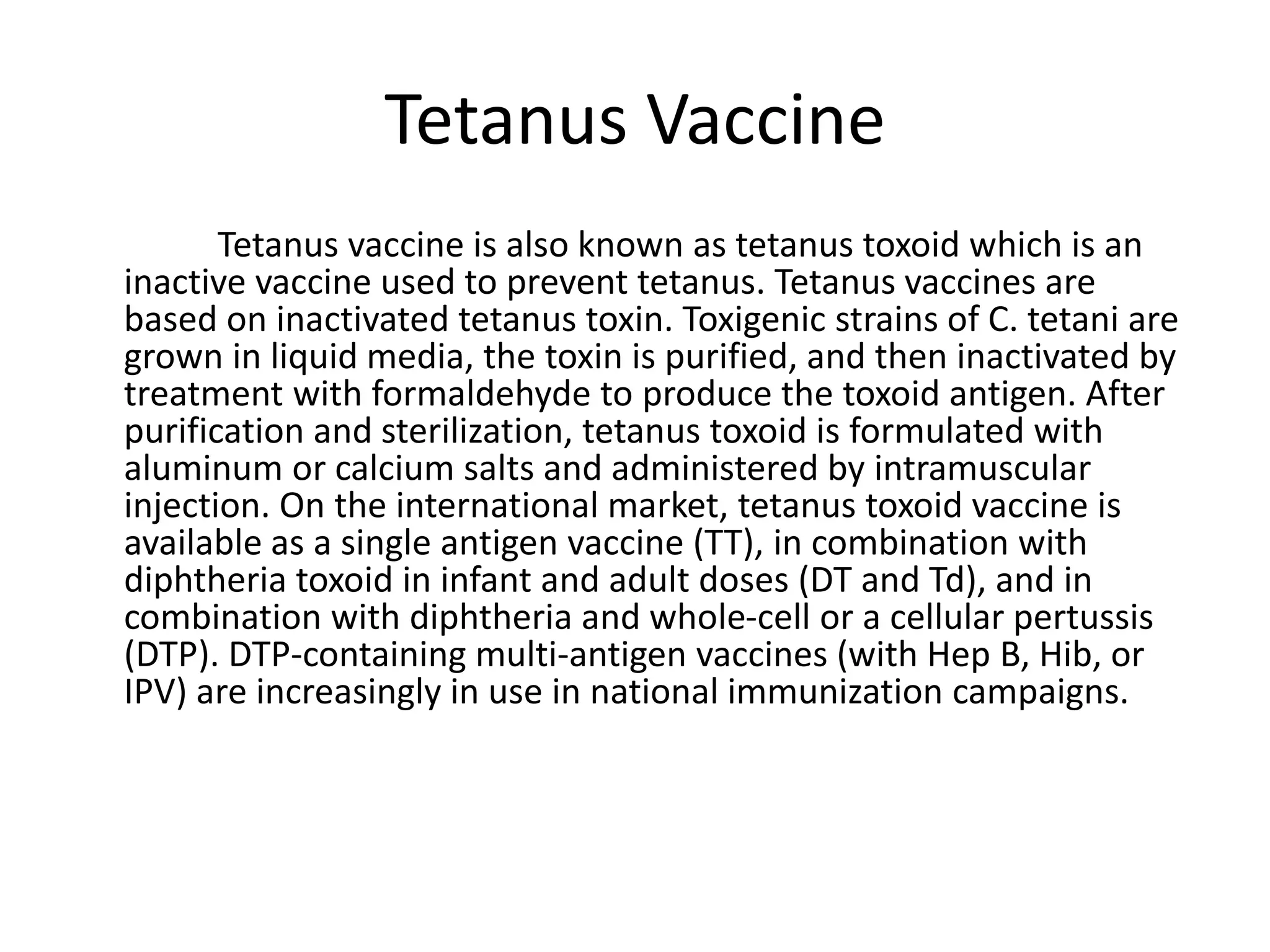 Tetanus | PPT