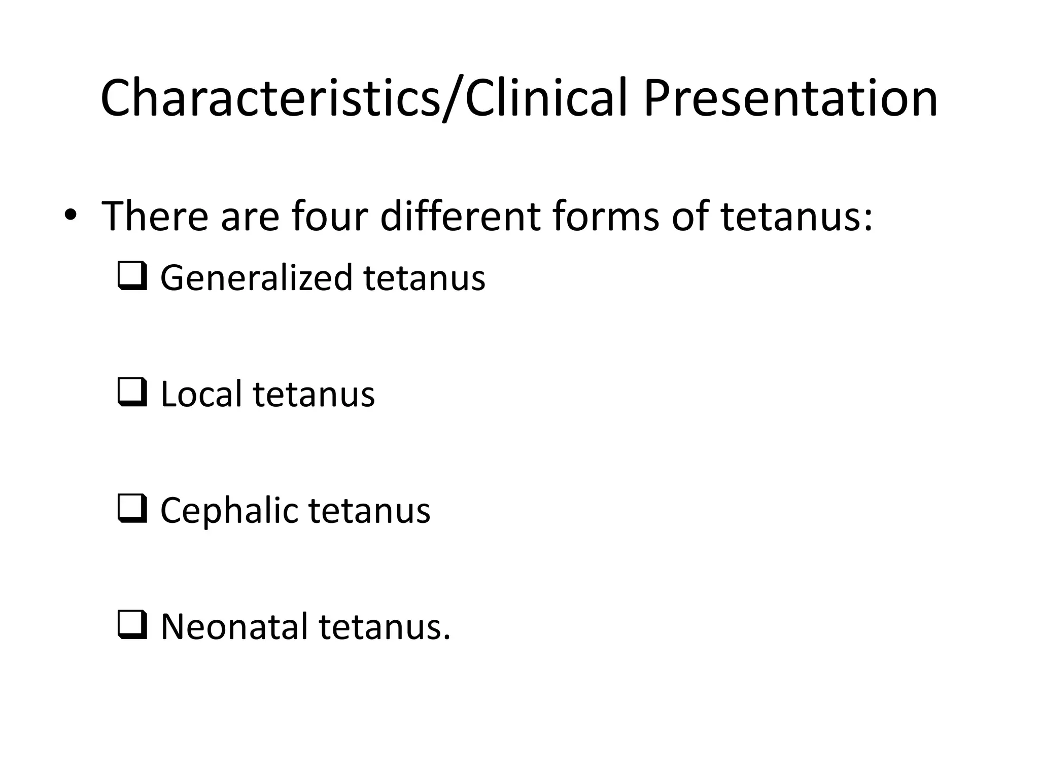 Tetanus | PDF