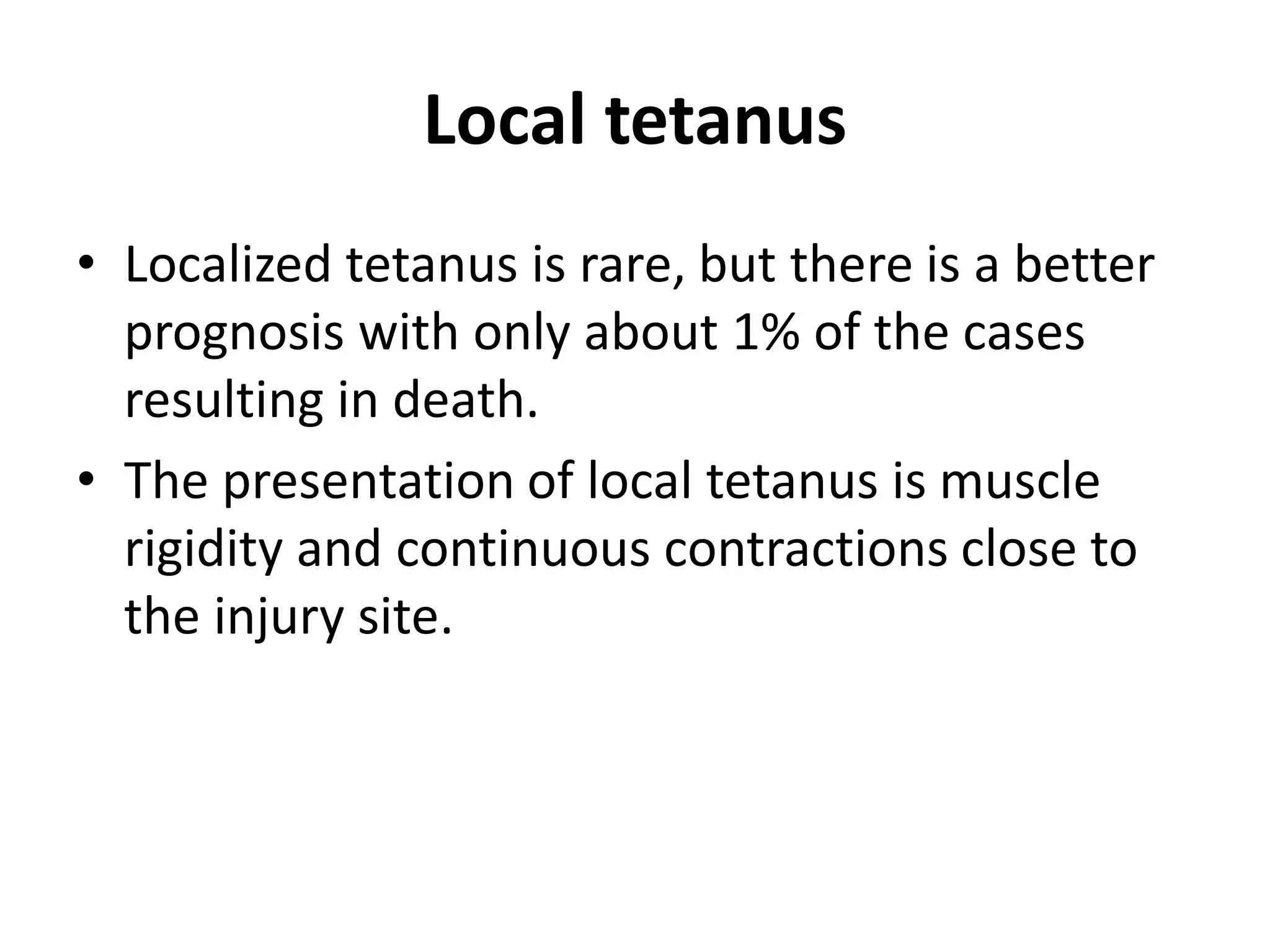 Tetanus | PDF