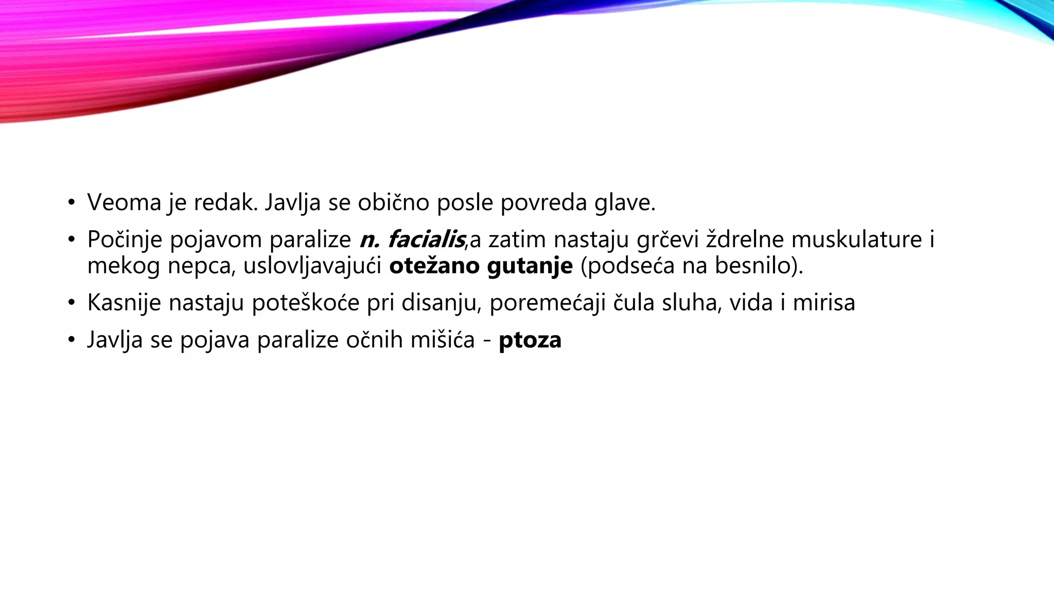 Tetanus - infektologija | PPTX