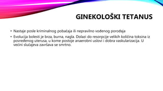 Tetanus - infektologija | PPTX