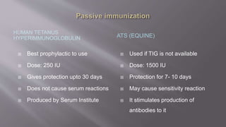 Tetanus | PPTX | Infectious Diseases | Diseases and Conditions