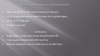 Tetanus | PPTX | Infectious Diseases | Diseases and Conditions