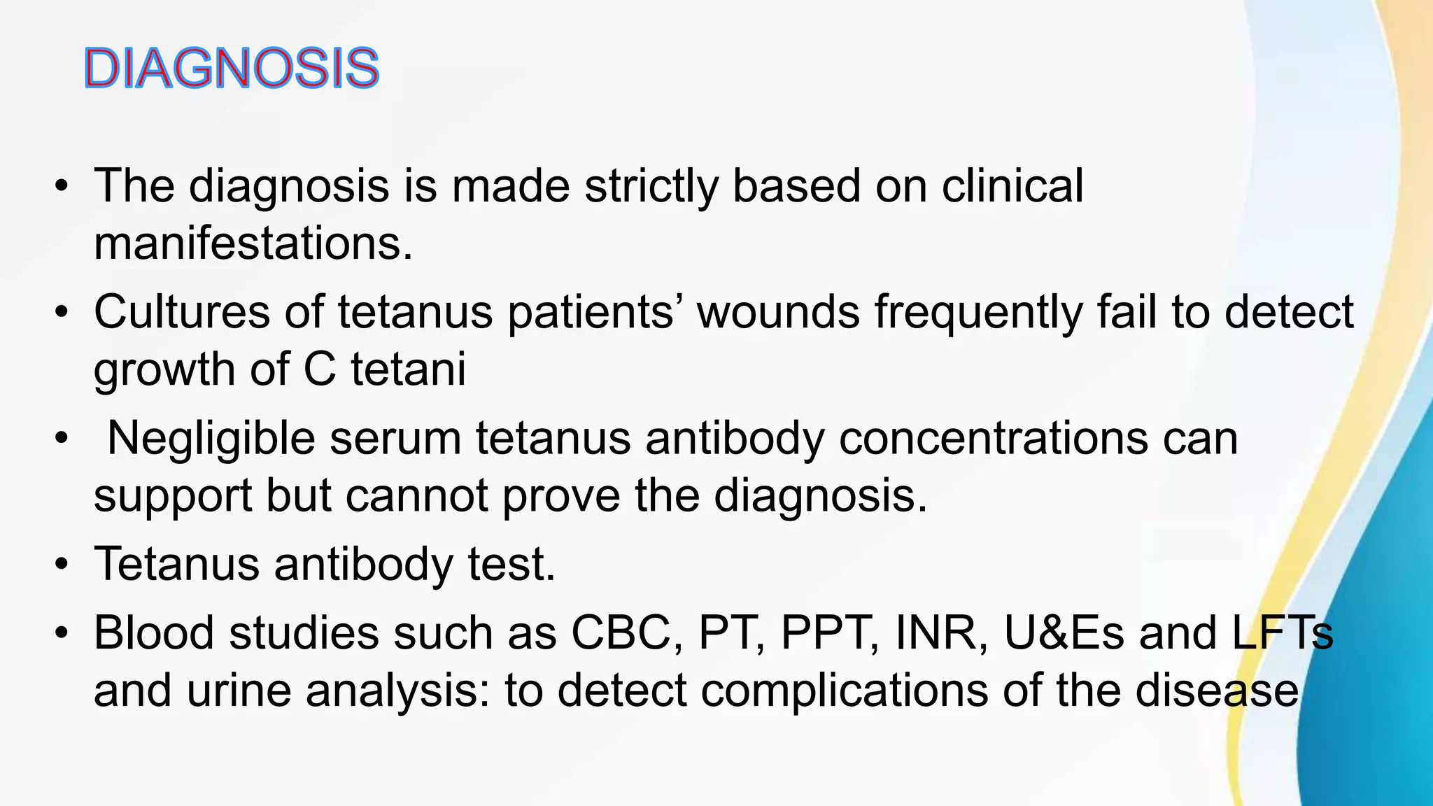 Tetanus | PPTX