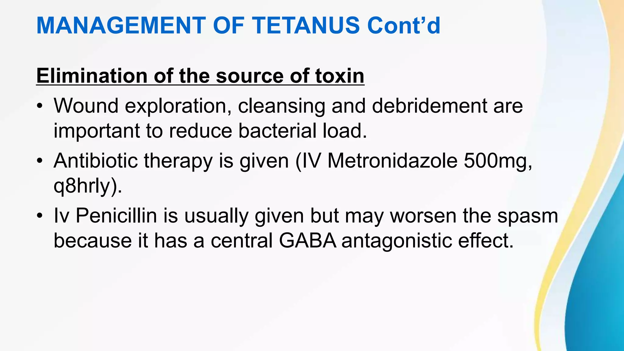 Tetanus | PPTX