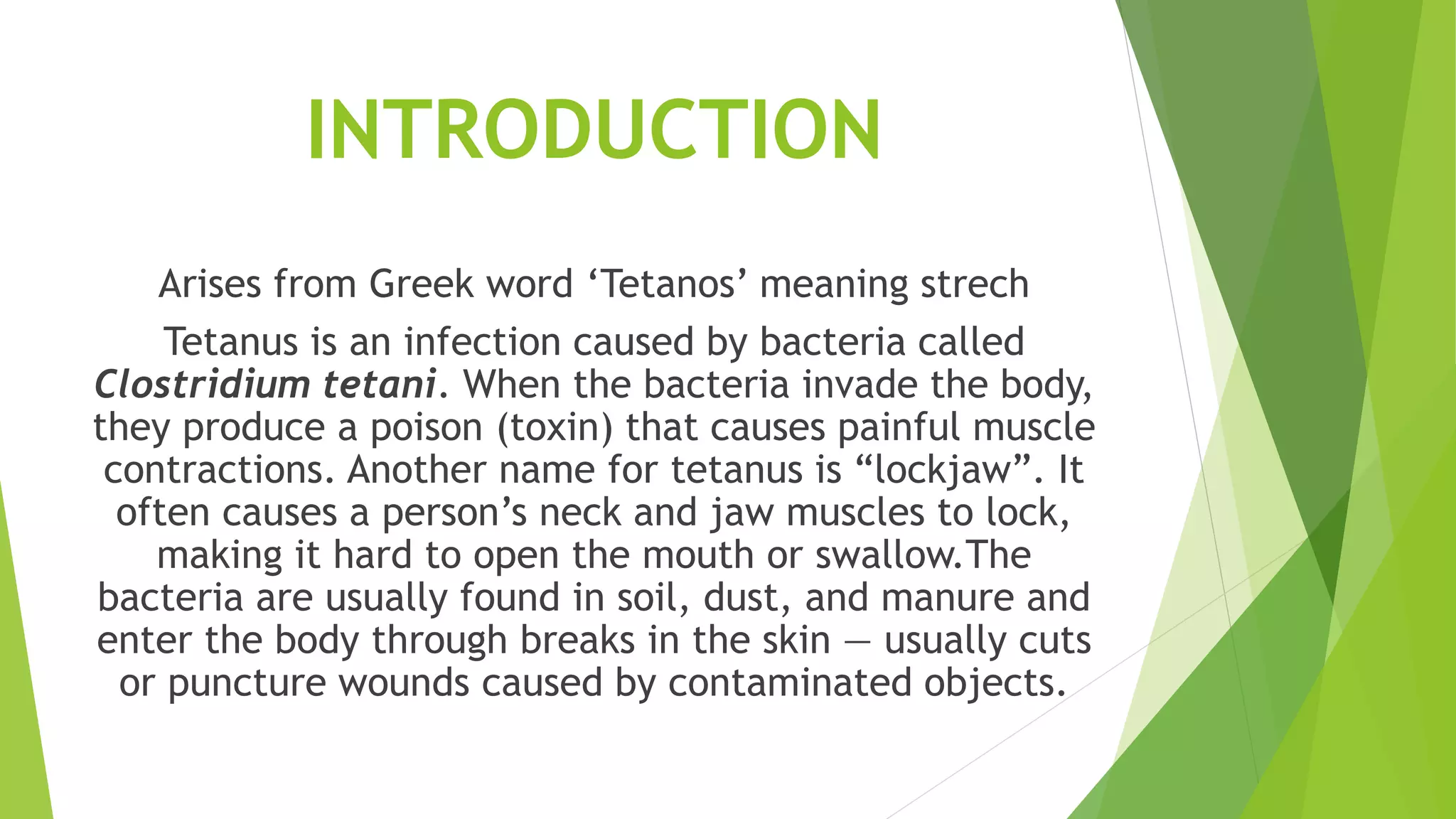 TETANUS | PPTX