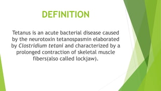 TETANUS | PPT