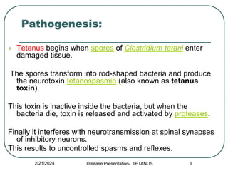 tetanus, an acute bacteria disesase.pptx
