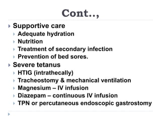 Tetanus Adult health nursing 3rd Semester | PPTX