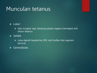Tugas Kuliah Neuroinfeksi Penyakit Tetanus | PPTX