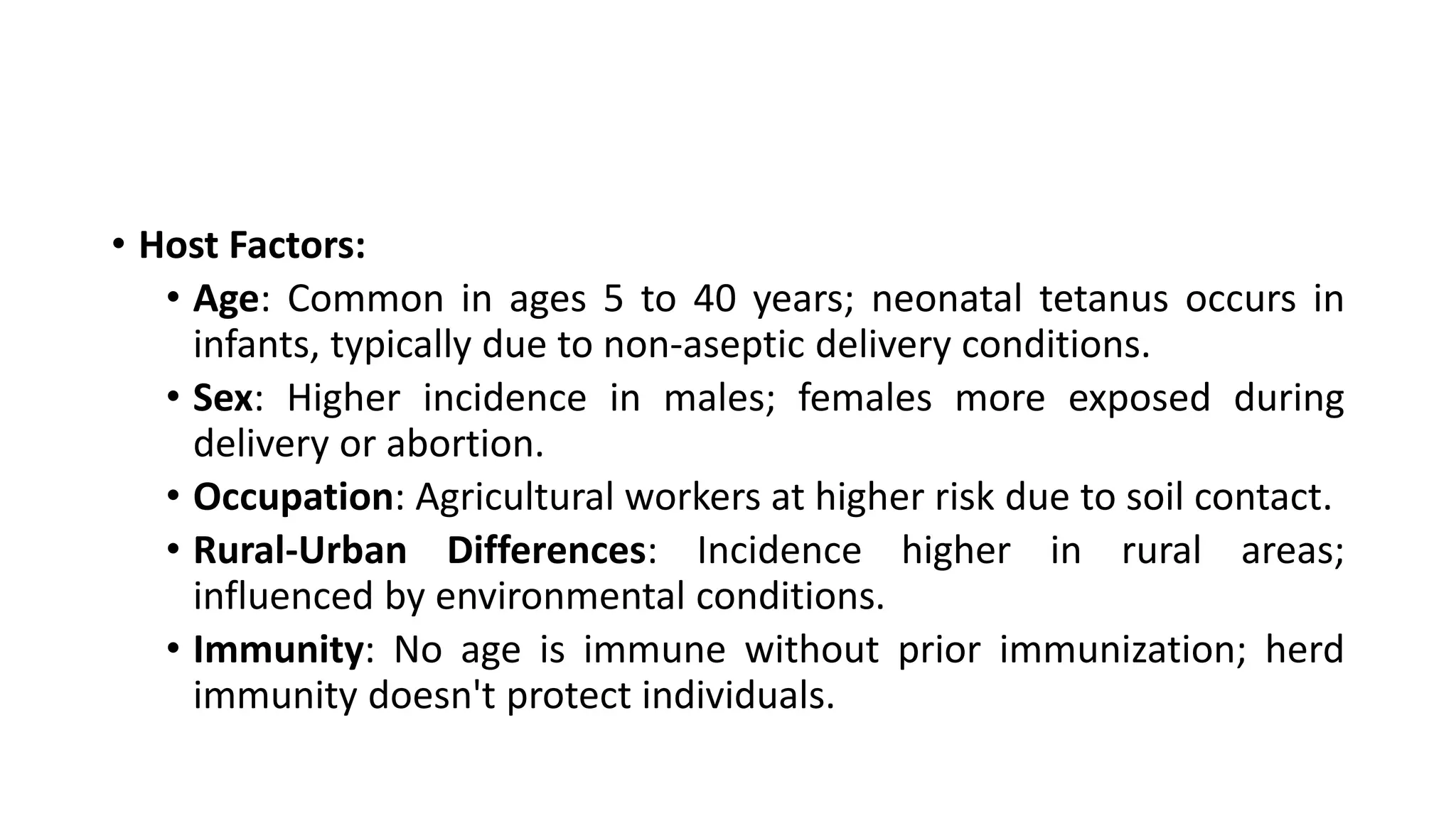 Tetanus: Pathogenesis, Epidemiology and Management | PPTX