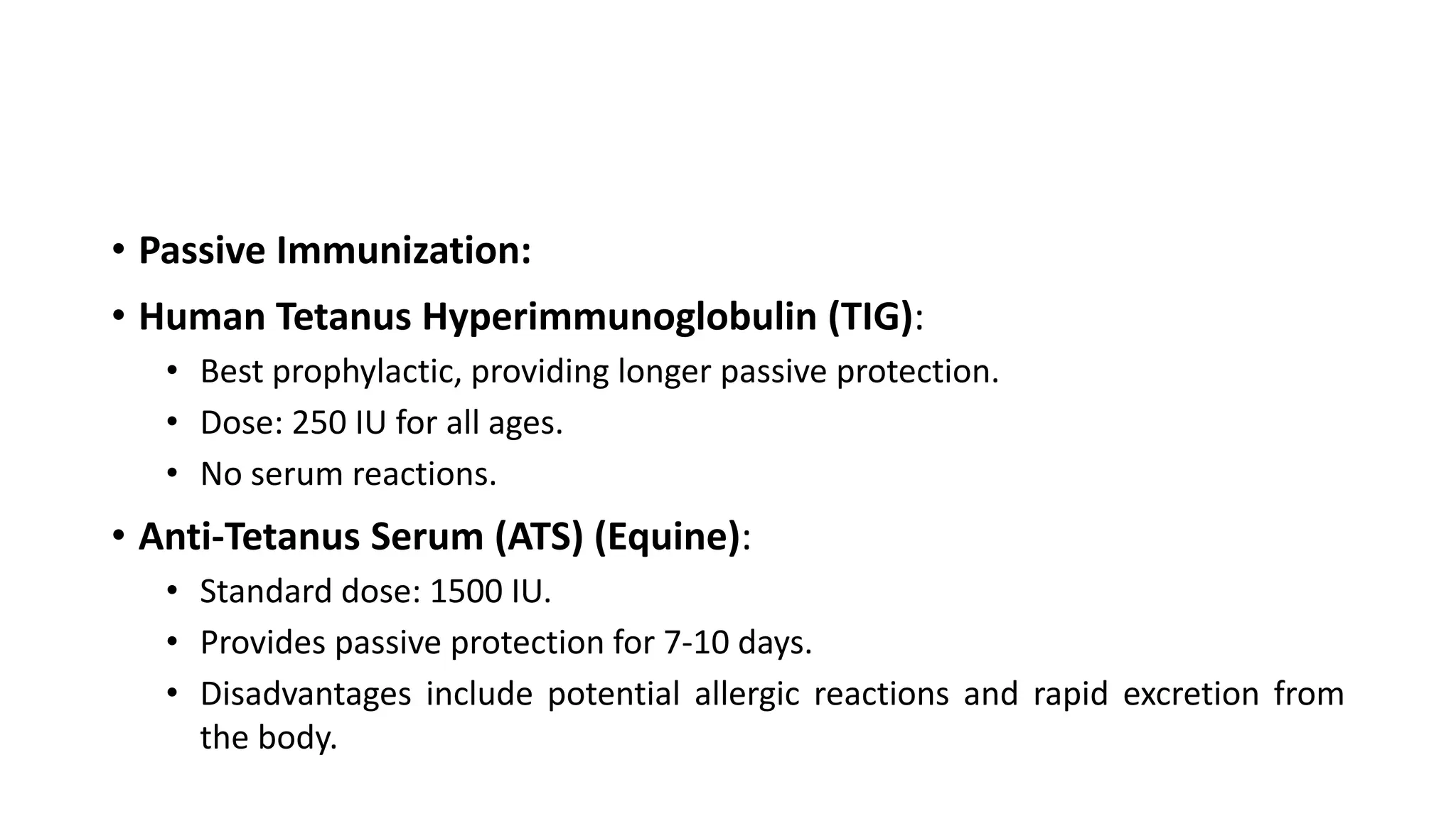 Tetanus: Pathogenesis, Epidemiology and Management | PPTX