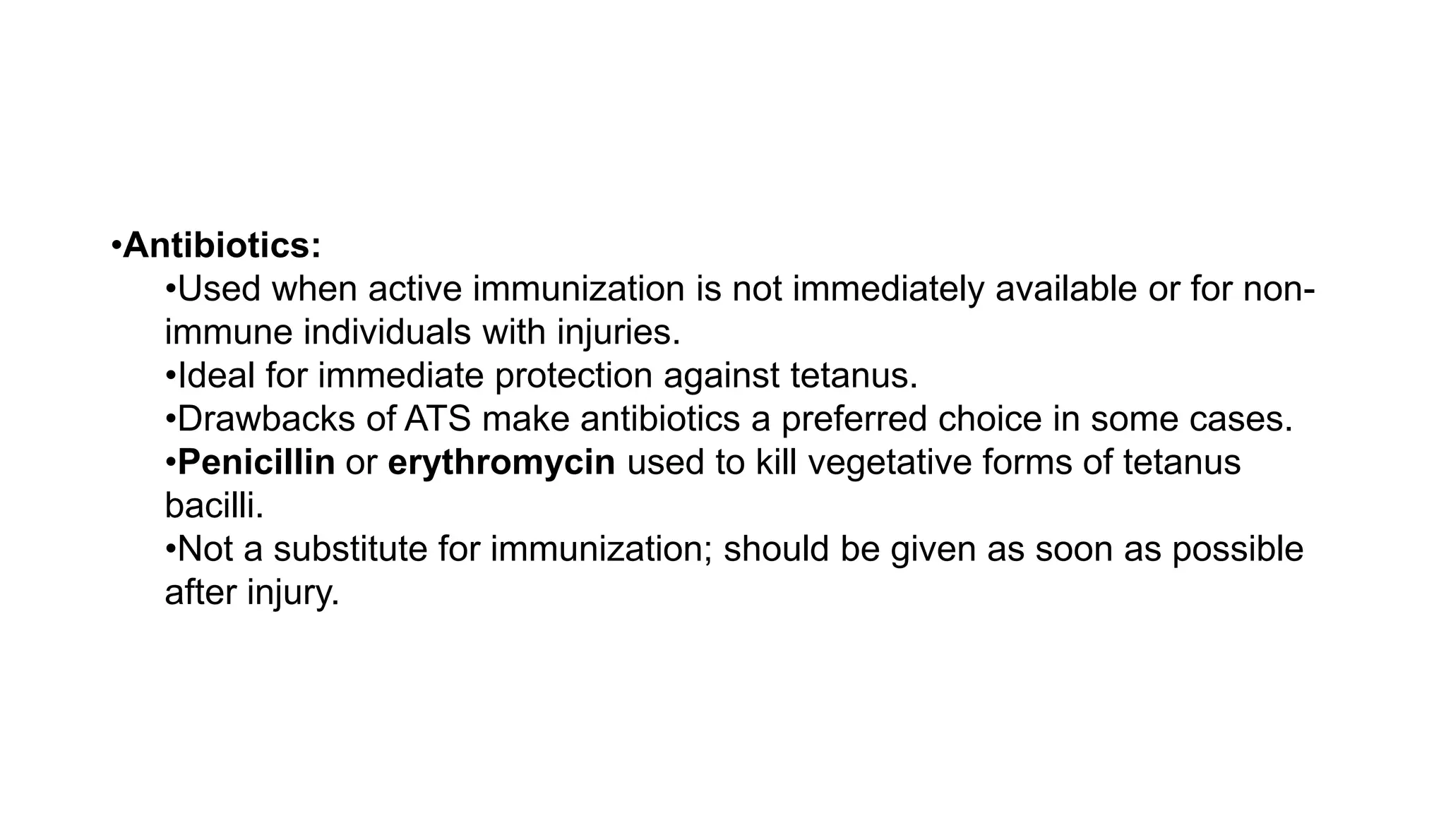 Tetanus: Pathogenesis, Epidemiology and Management | PPTX