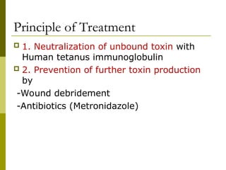 Tetanus ,prophylaxis amd it's management | PPT
