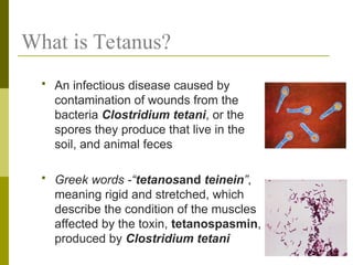 Tetanus ,prophylaxis amd it's management | PPT
