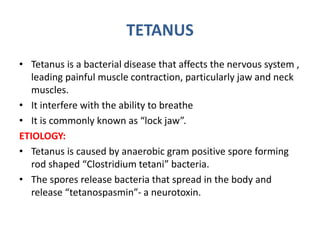 Tetanus | PPT